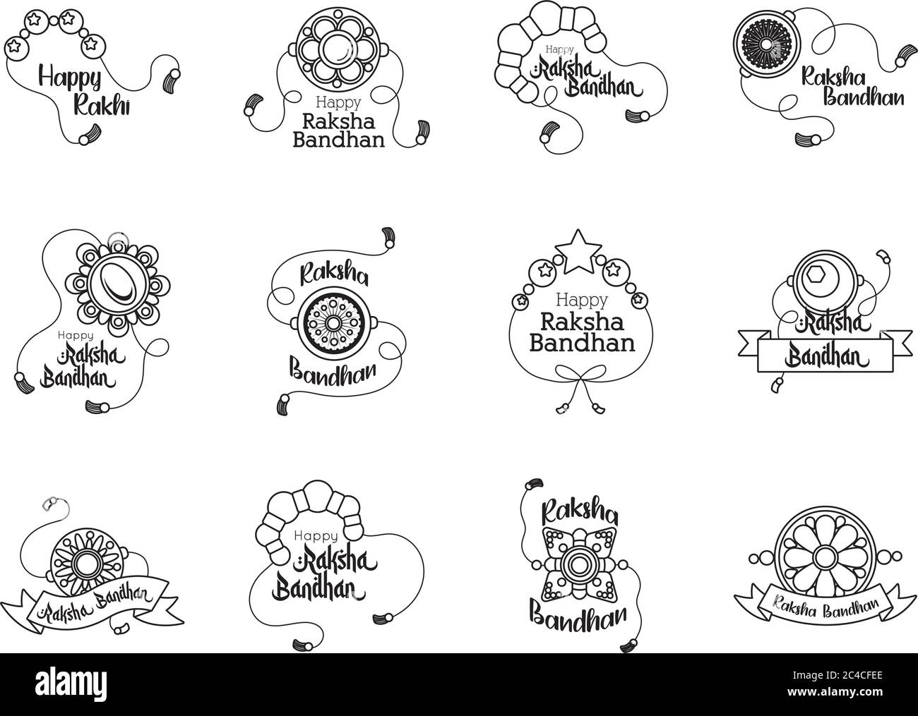 Rakhi greeting Black and White Stock Photos & Images - Alamy