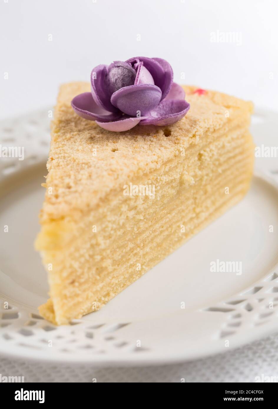 Thousend layer cake. Indonesian layer cake. Spekkoek Stock Photo - Alamy
