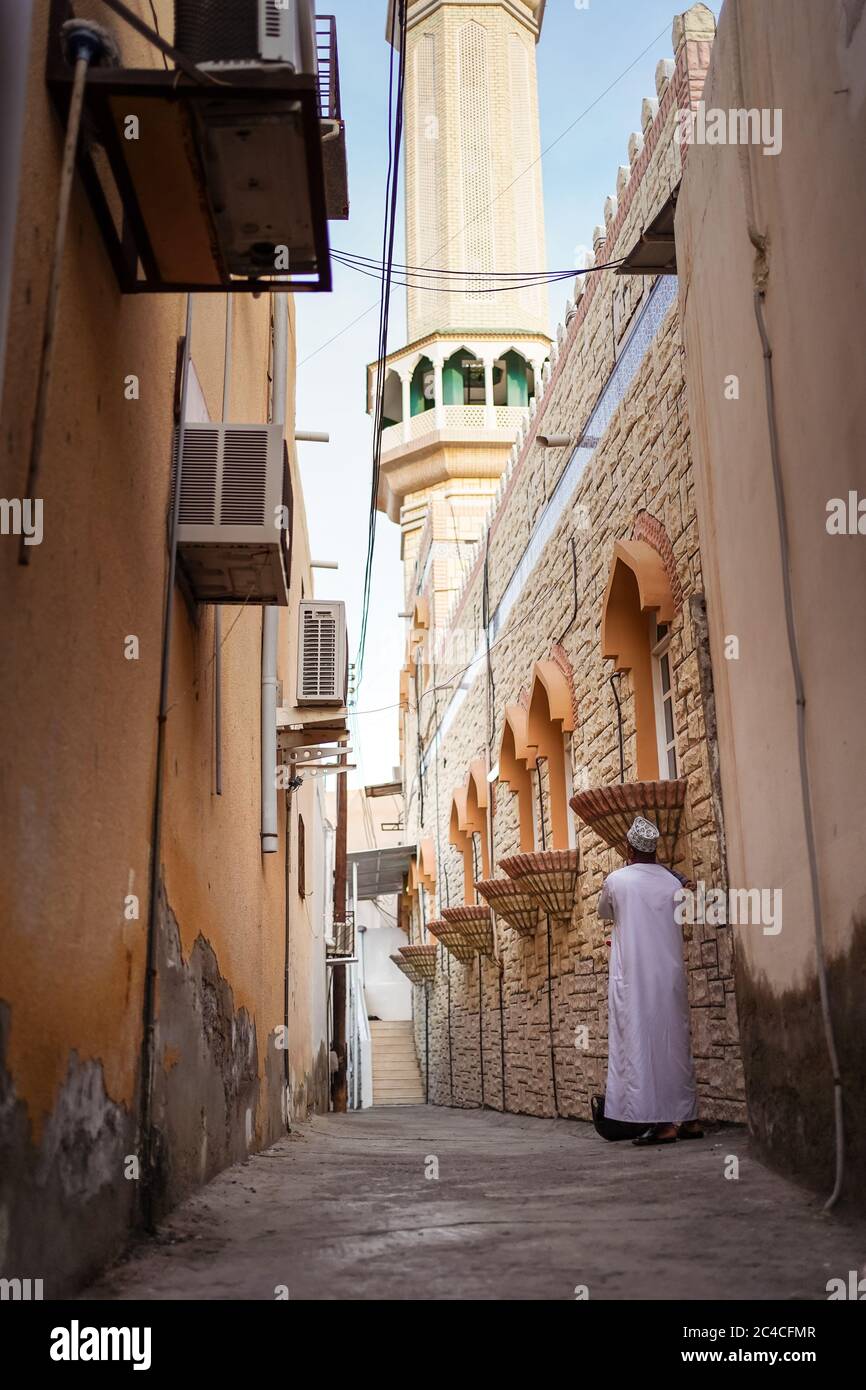 Muscat / Oman - February 15, 2020: Muslim man wearing traditional ...