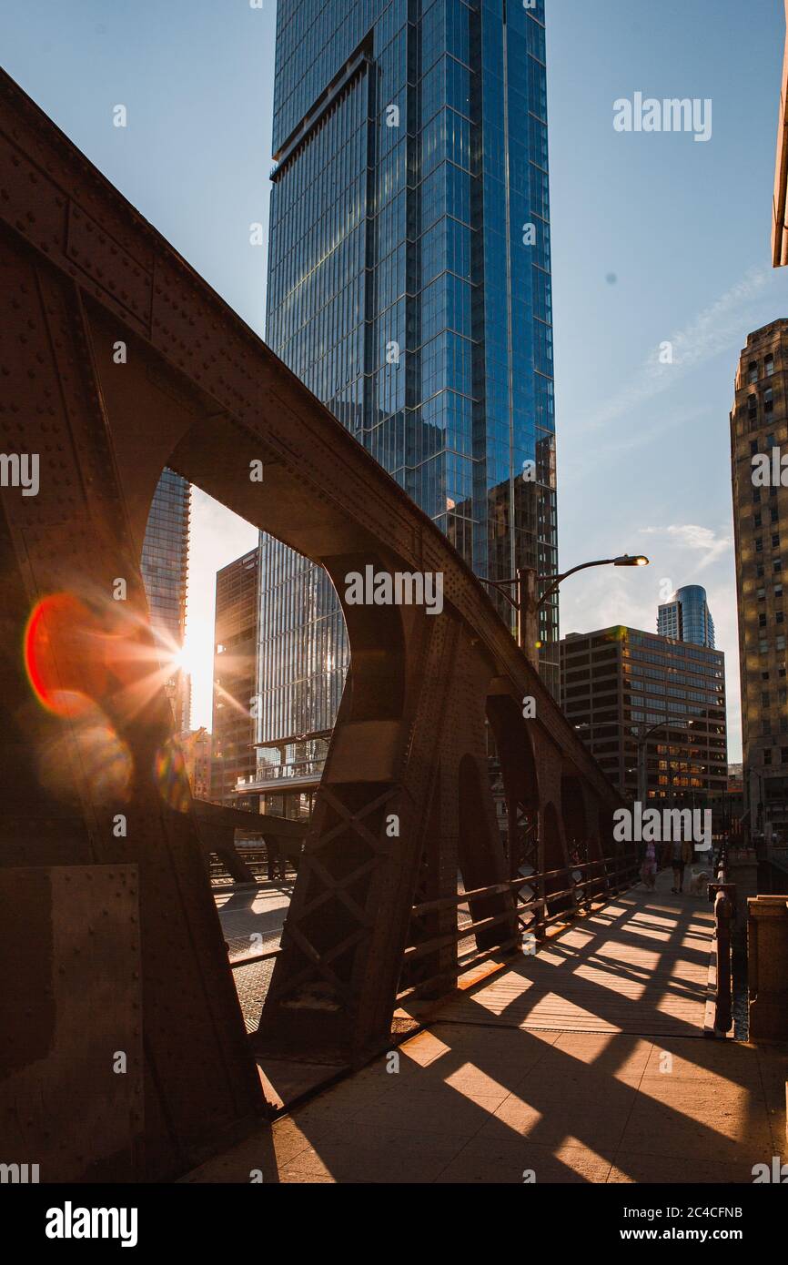 Chicago bridges hi-res stock photography and images - Alamy