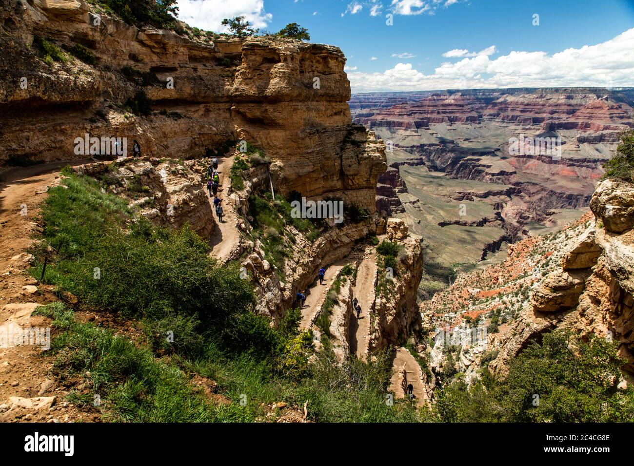 The Grand Canyon, one of the seven natural wonders of the world Stock ...