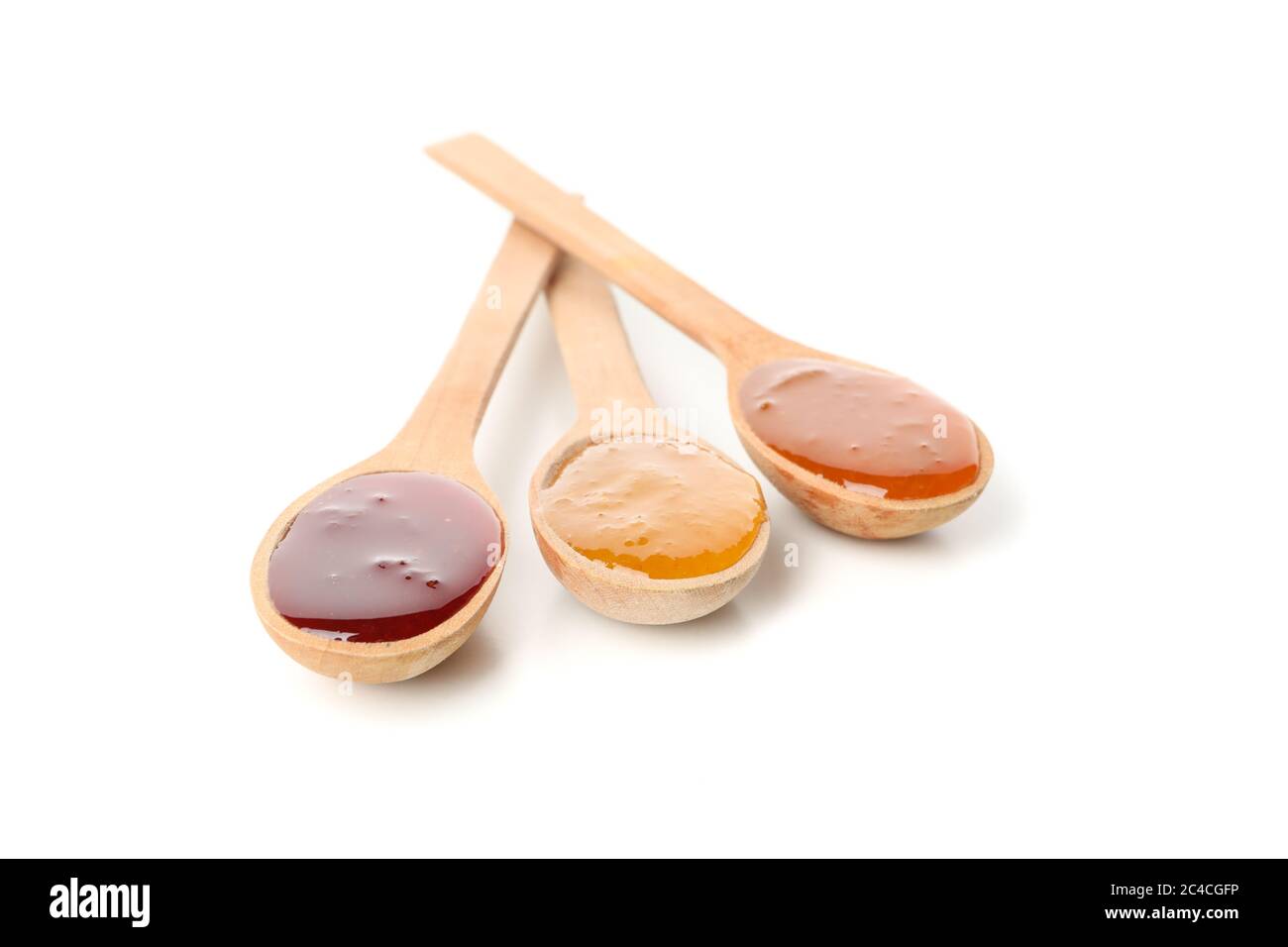 Strawberry spoon jam on Cut Out Stock Images & Pictures - Alamy