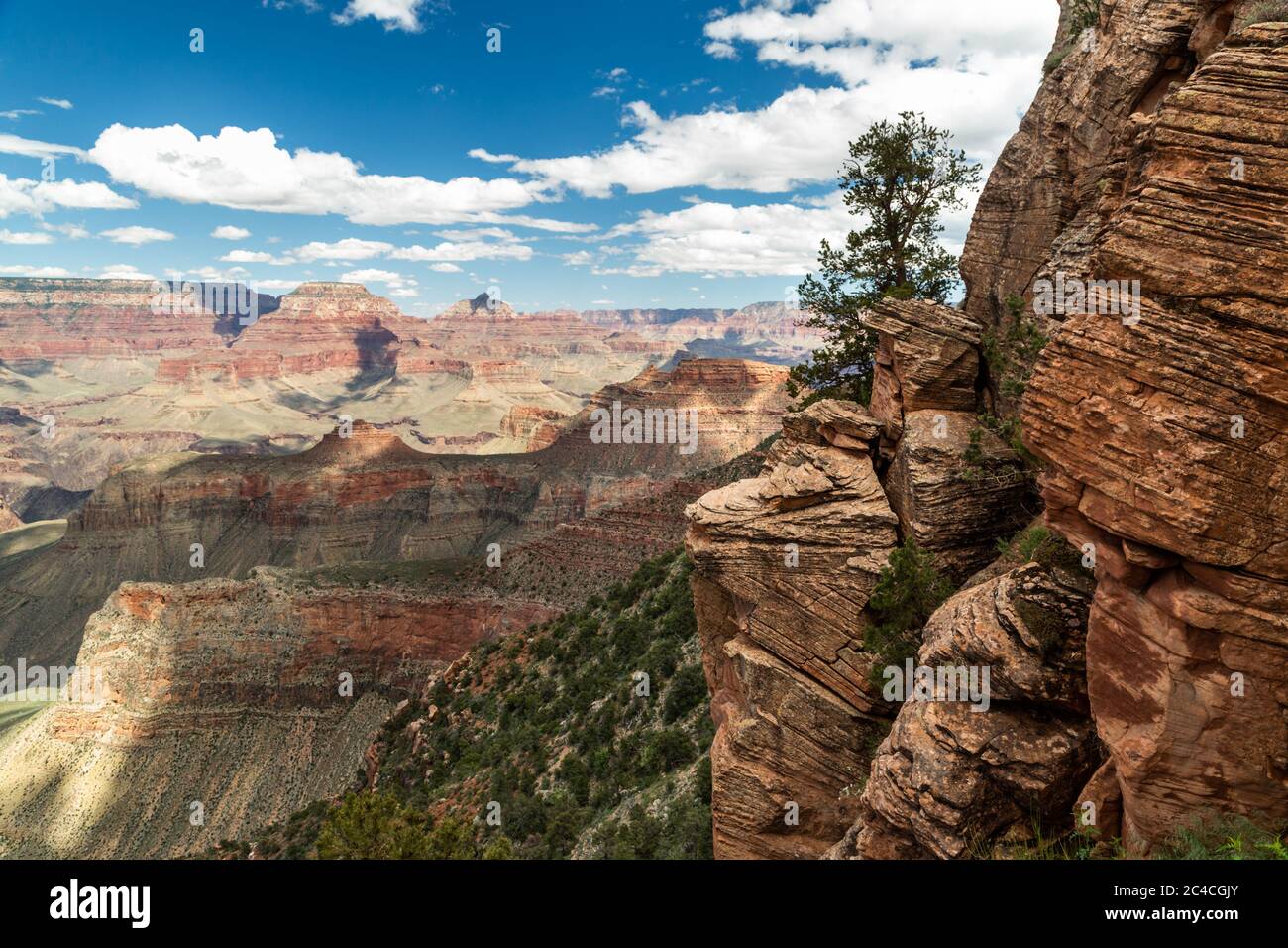 The Grand Canyon, one of the seven natural wonders of the world Stock ...
