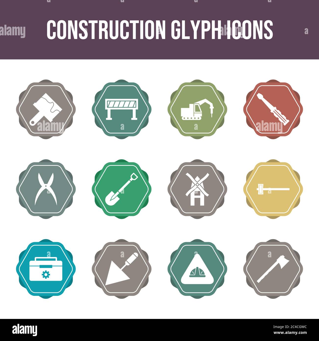 Beautiful Construction vector icon set Stock Vector Image & Art - Alamy