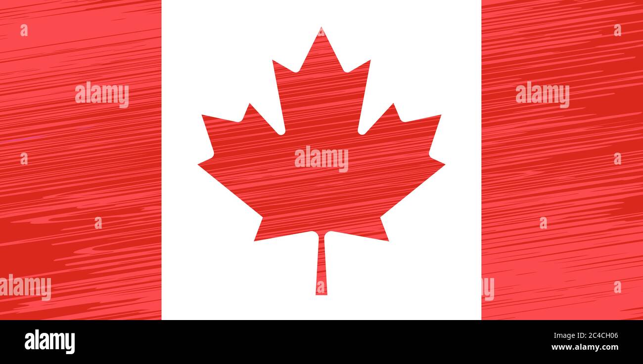 Happy Canada Day poster. Vector illustration greeting card. Canada ...