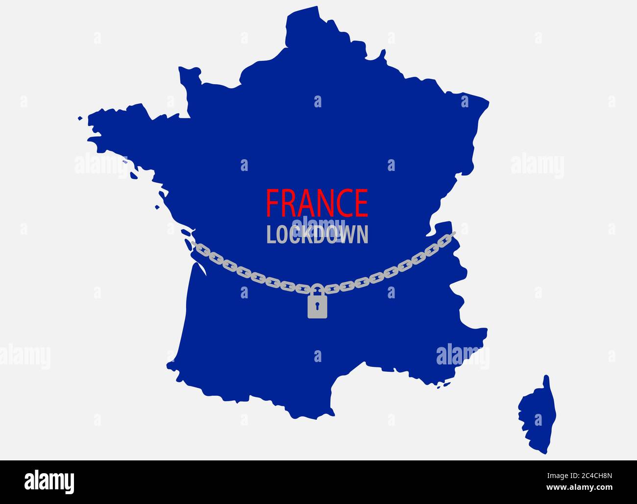 Concept Coronavirus. France map. Vector Corona virus outbreak with ...