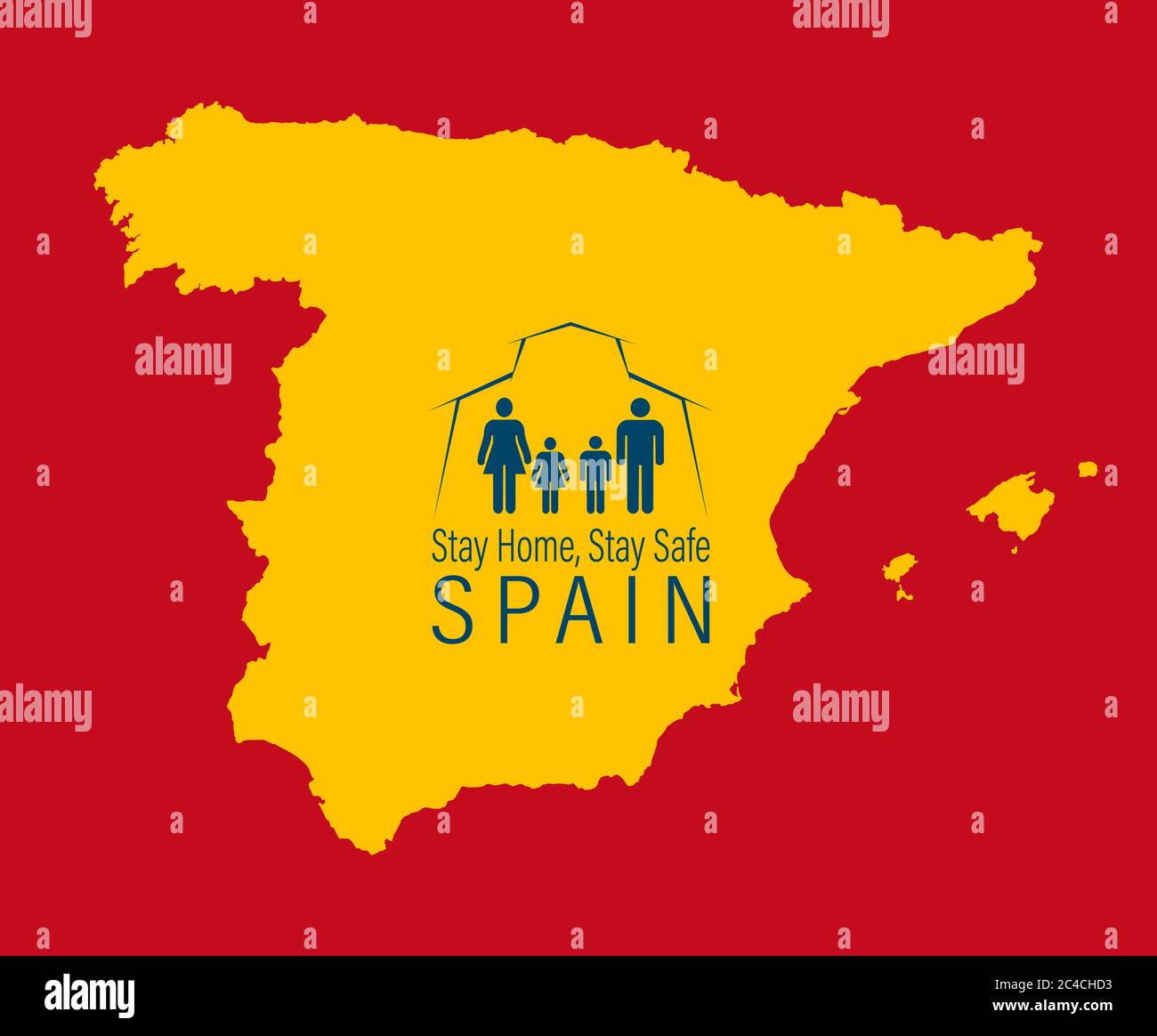 Concept Coronavirus. spain map. Vector Corona virus outbreak with Spain ...
