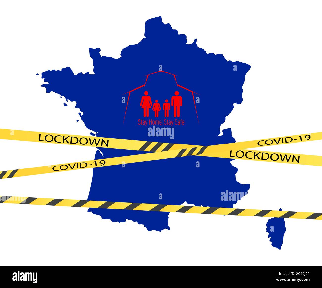 Concept Coronavirus. France map. Vector Corona virus outbreak with ...