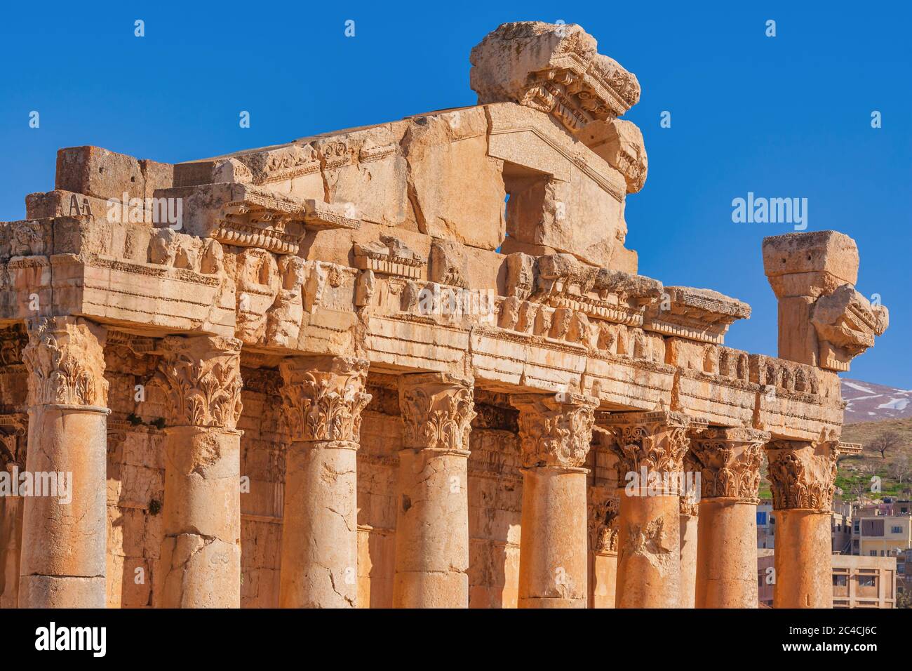 Temple of Bacchus, Baalbek, Bekaa Valley, Lebanon Stock Photo - Alamy