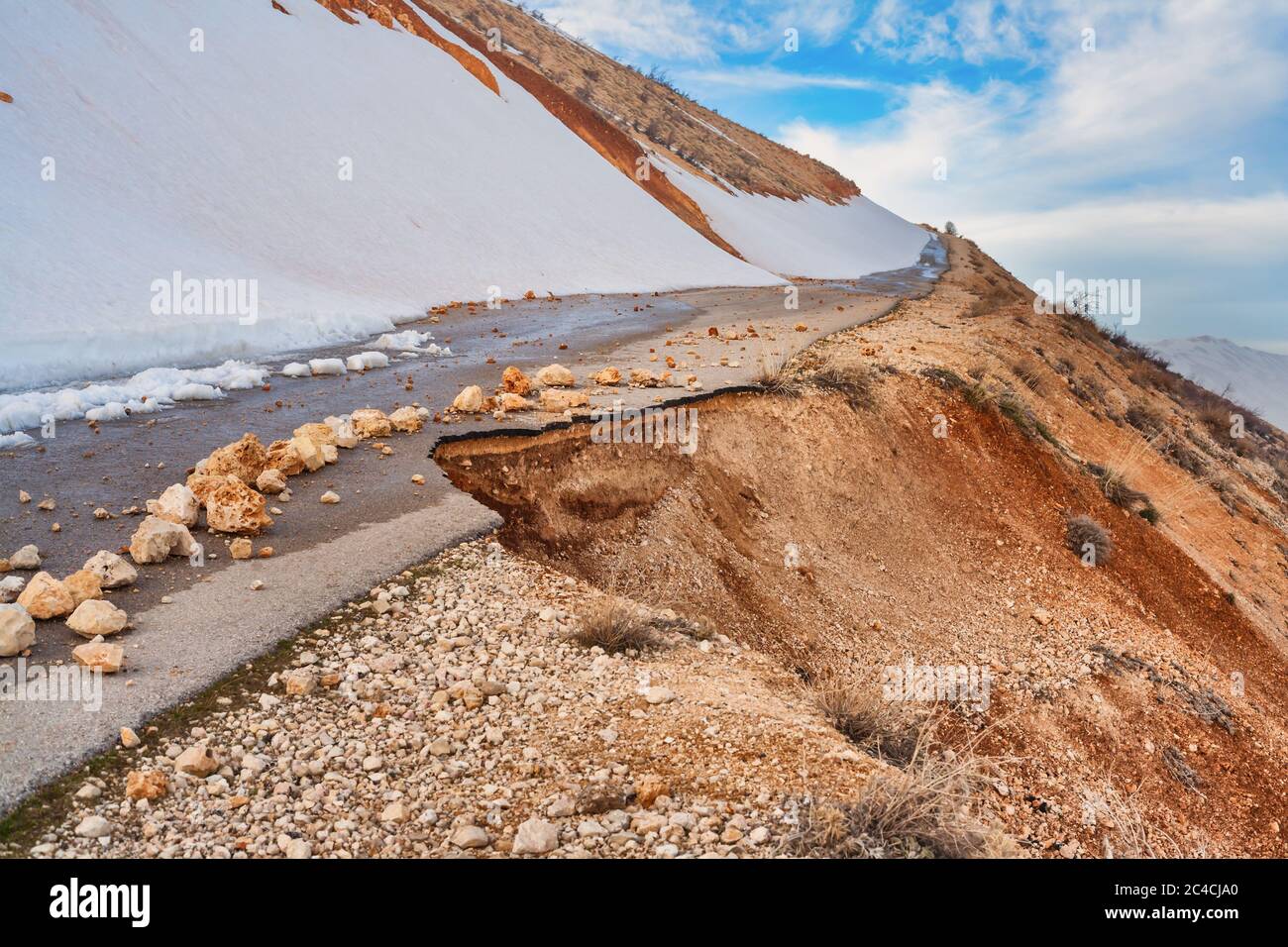 Mountain road, Bekaa valley, Lebanon Stock Photo - Alamy