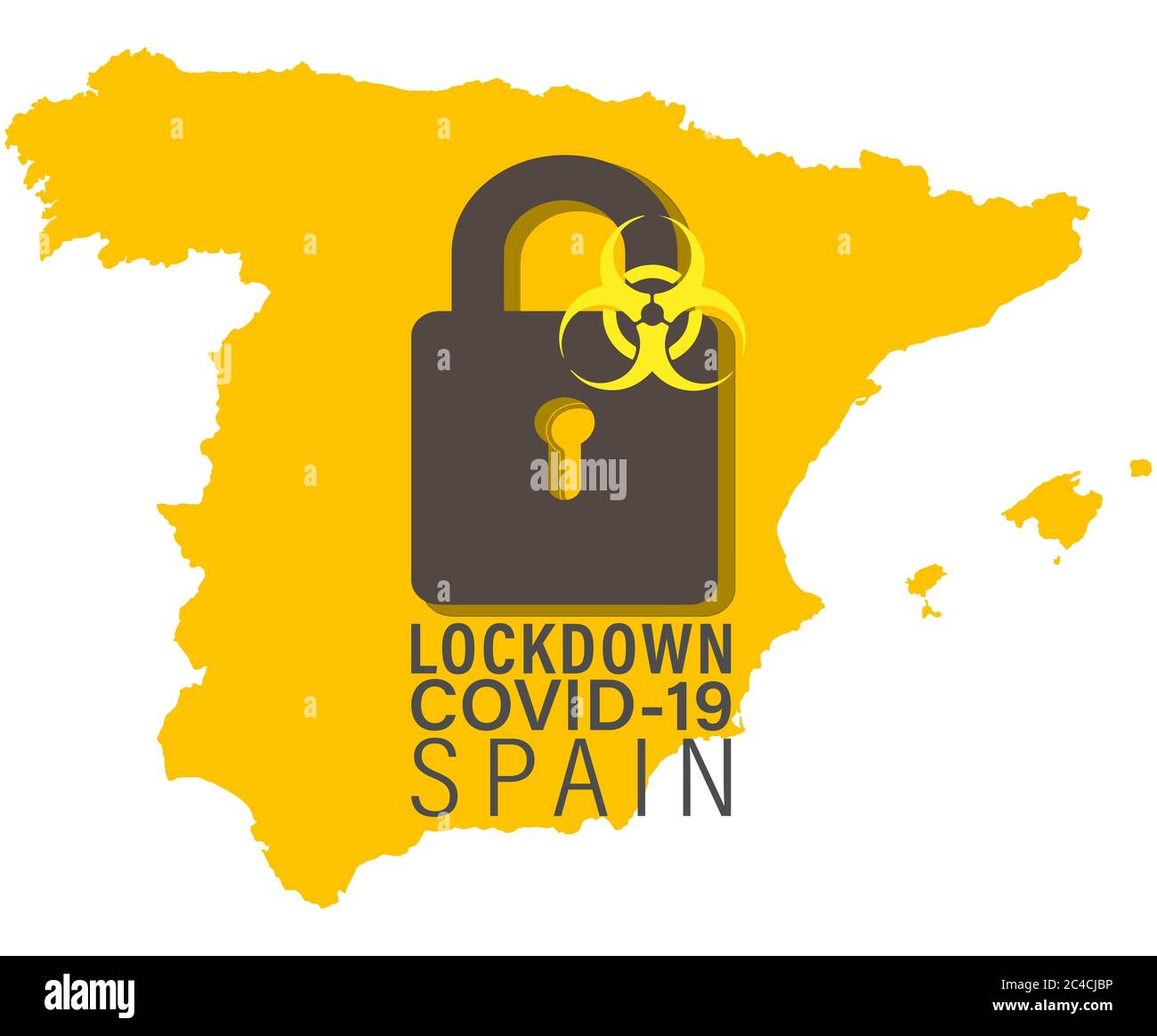 Concept Coronavirus. spain map. Vector Corona virus outbreak with Spain ...