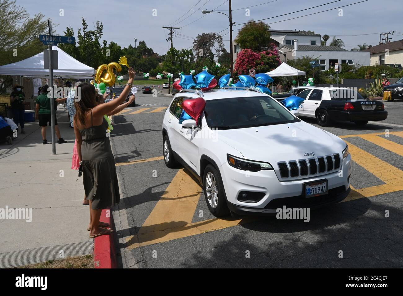 High school graduation los angeles hi-res stock photography and images ...