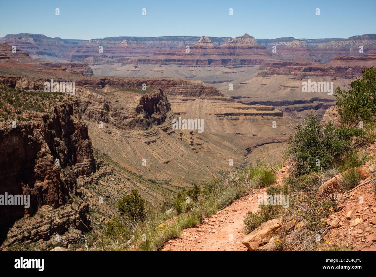 The Grand Canyon, one of the seven natural wonders of the world Stock ...