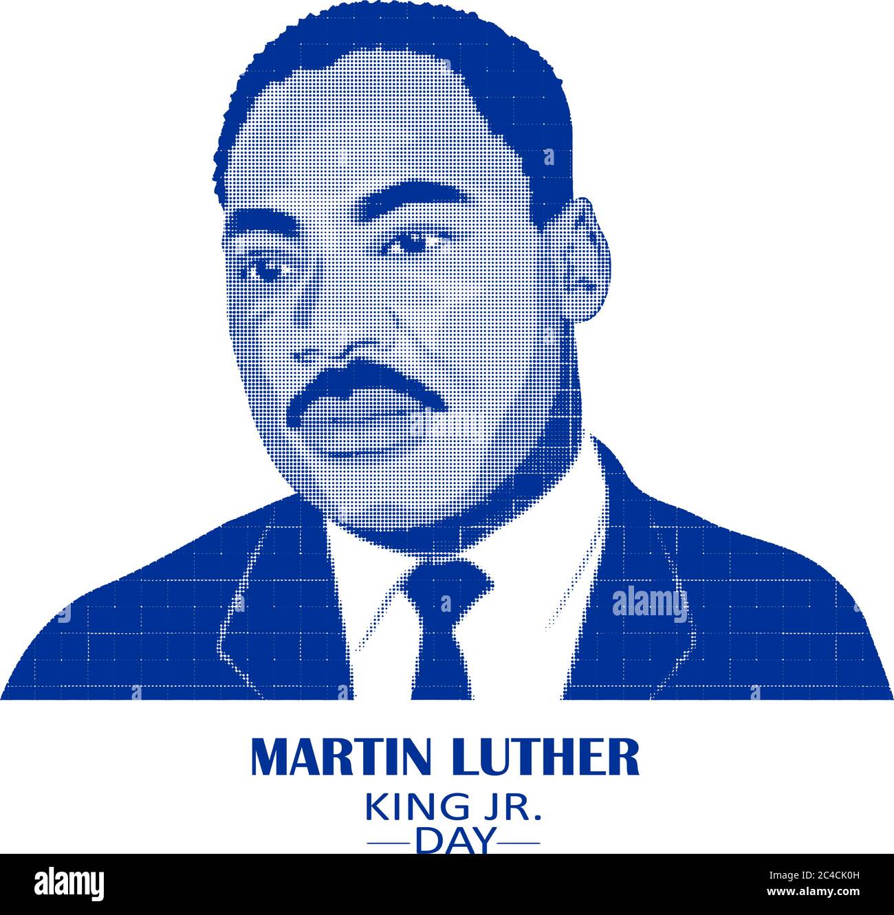 MLK Martin Luther King Jr. Day greeting card background. I have a dream ...