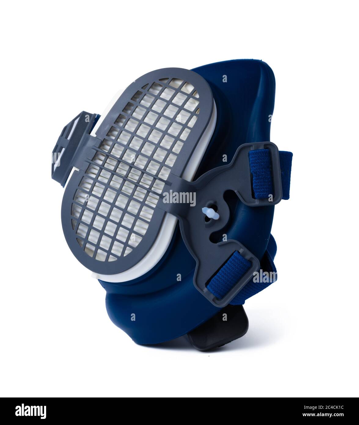Blue respirator half mask isolated on white Stock Photo - Alamy