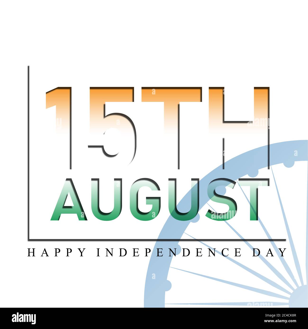 Vector Illustration saffron and green color brush background for Happy ...