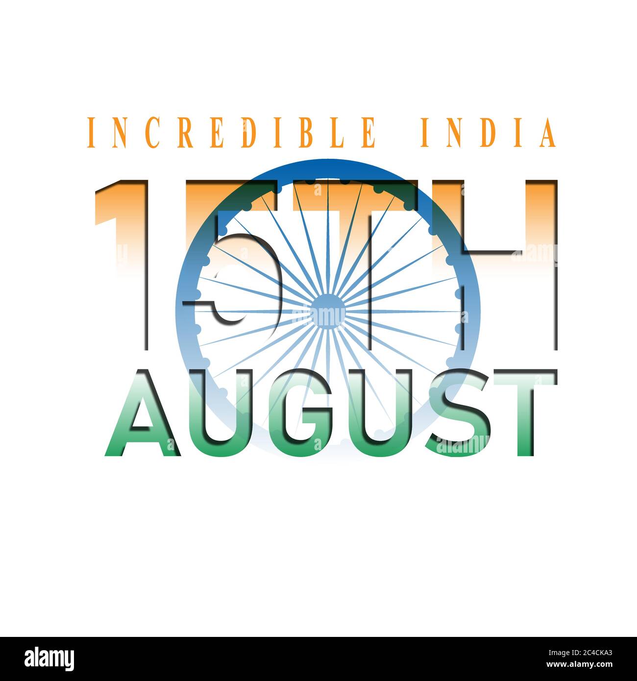 Vector Illustration saffron and green color brush background for Happy ...