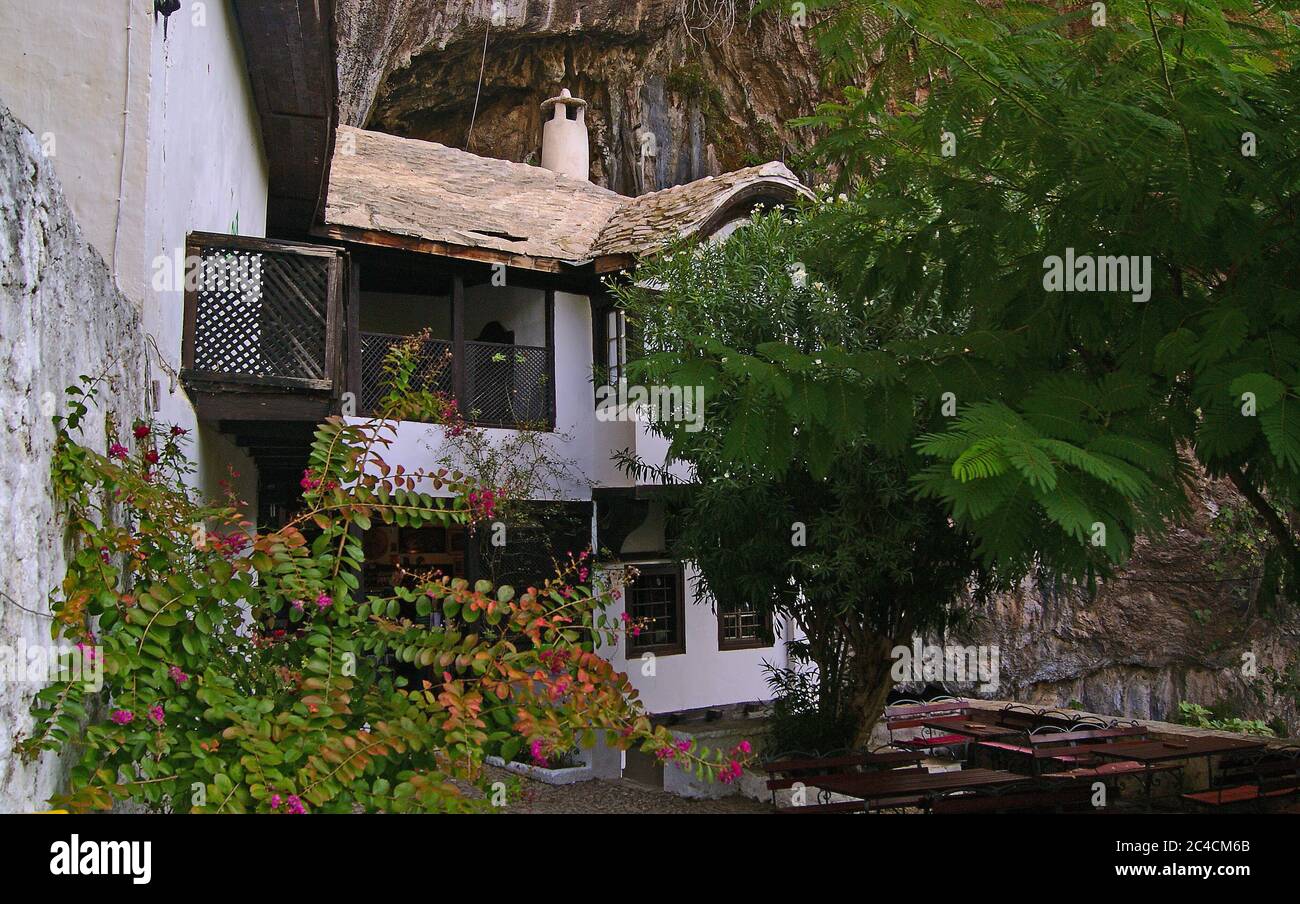 dervish house on the river Buna Stock Photo - Alamy