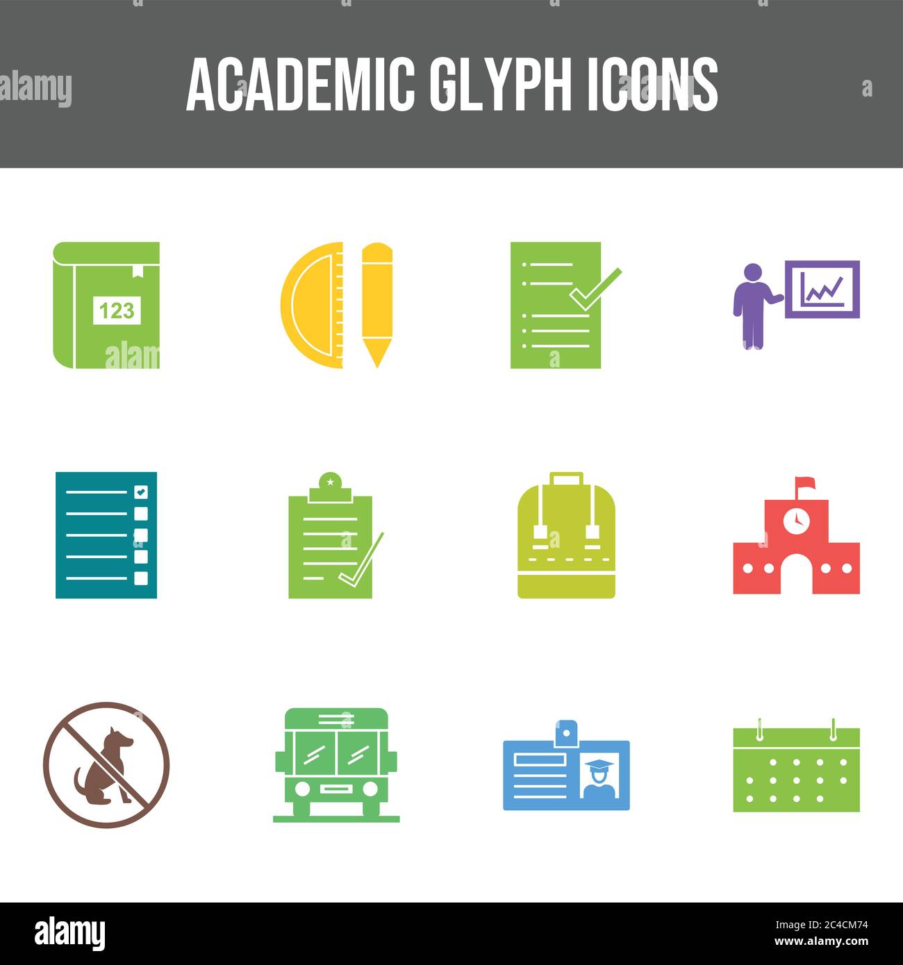 Beautiful Academic vector icon set Stock Vector Image & Art - Alamy