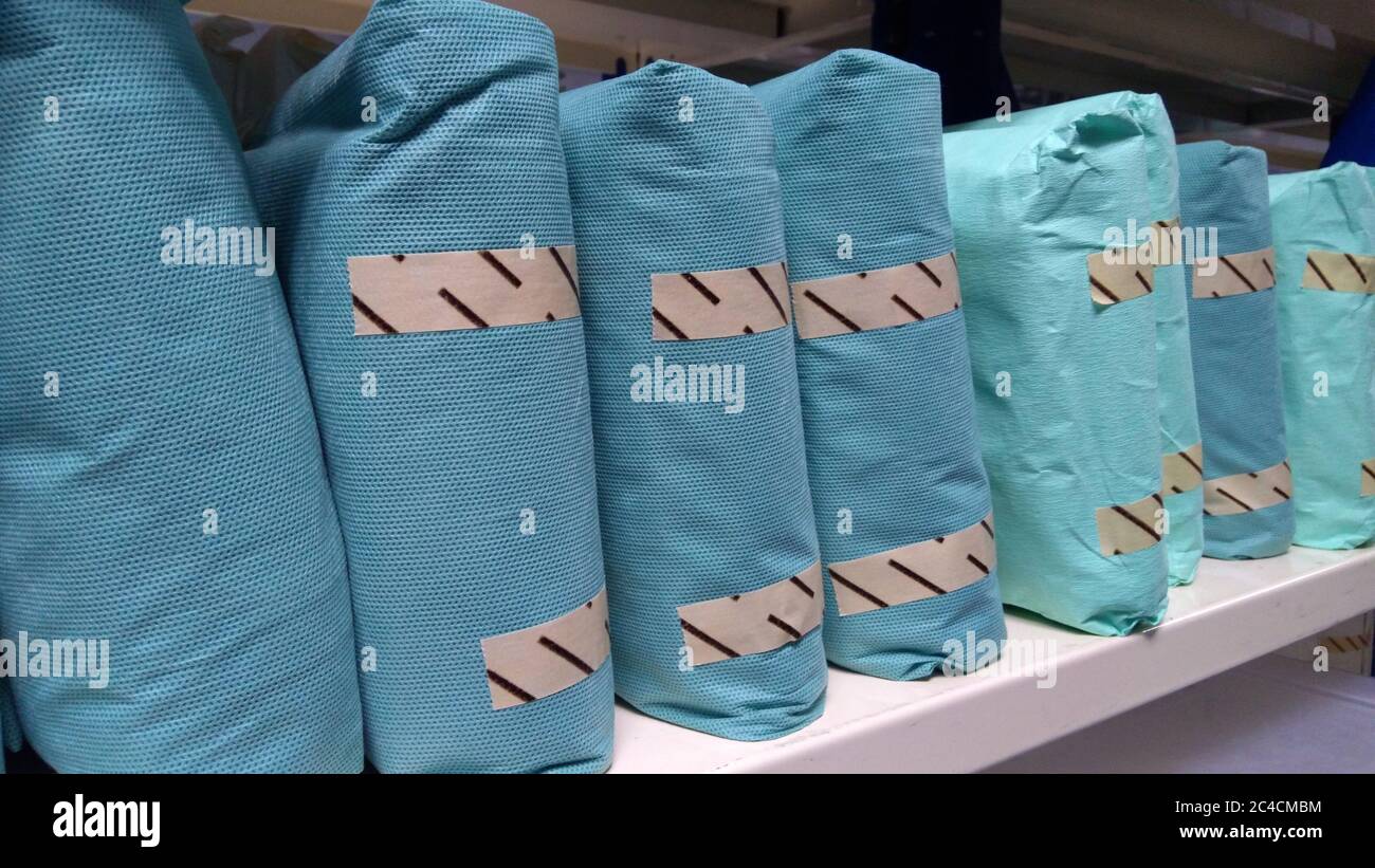 Wrapped Sterile Sets. Wrapped Sterile Instruments Stock Photo - Alamy