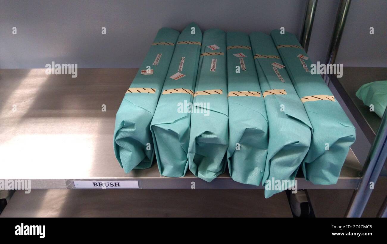 Wrapped Sterile Sets. Wrapped Sterile Instruments Stock Photo - Alamy