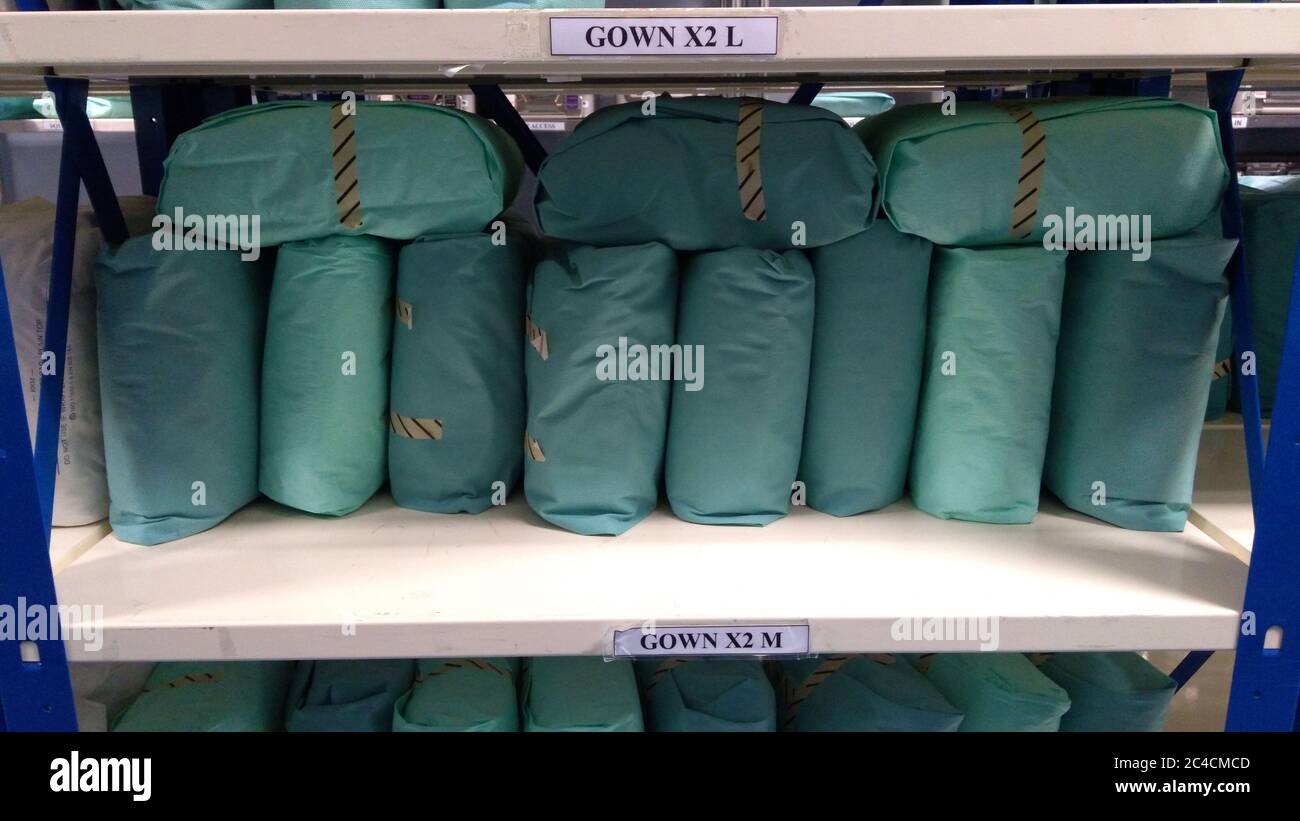 Wrapped Sterile Sets. Wrapped Sterile Instruments Stock Photo - Alamy