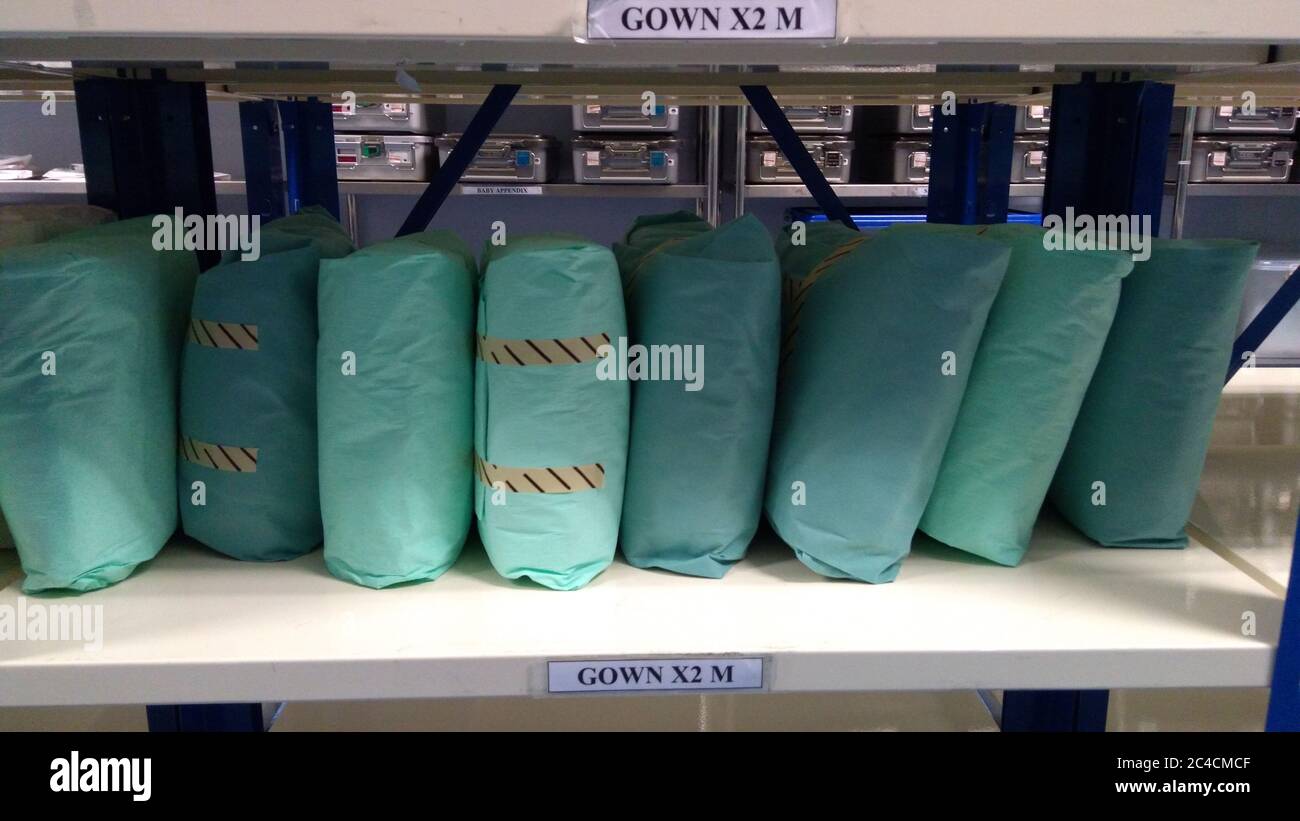 Wrapped Sterile Sets. Wrapped Sterile Instruments Stock Photo - Alamy