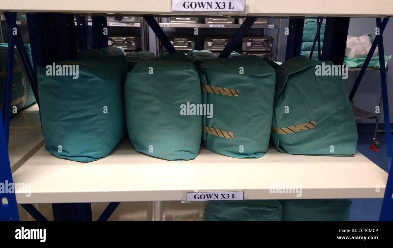 Wrapped Sterile Sets. Wrapped Sterile Instruments Stock Photo - Alamy