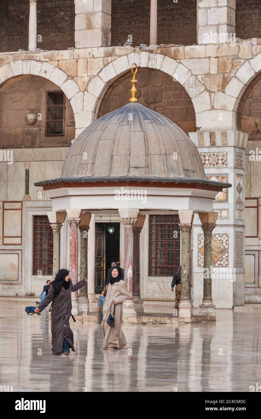 Grand Mosque, Umayyad mosque, 715, Damascus, Syria Stock Photo - Alamy
