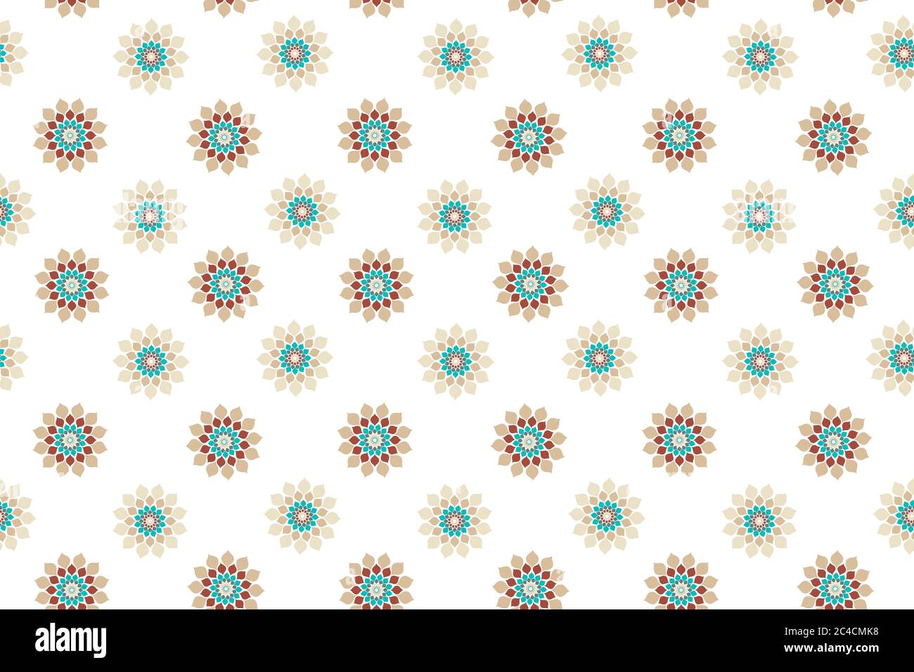 Red brown floral pattern Cut Out Stock Images & Pictures - Alamy