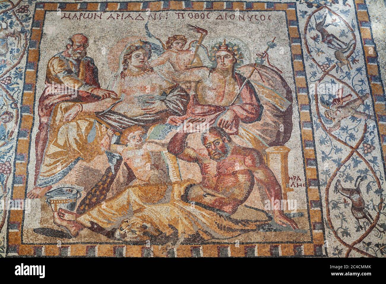 Roman mosaics, Shahba, Philippopolis, Syria Stock Photo - Alamy