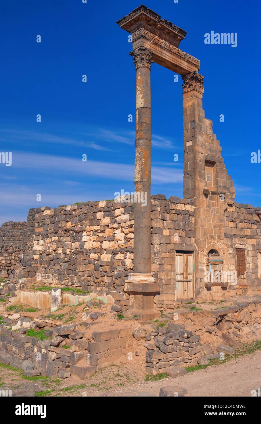 Bosra skyline hi-res stock photography and images - Alamy