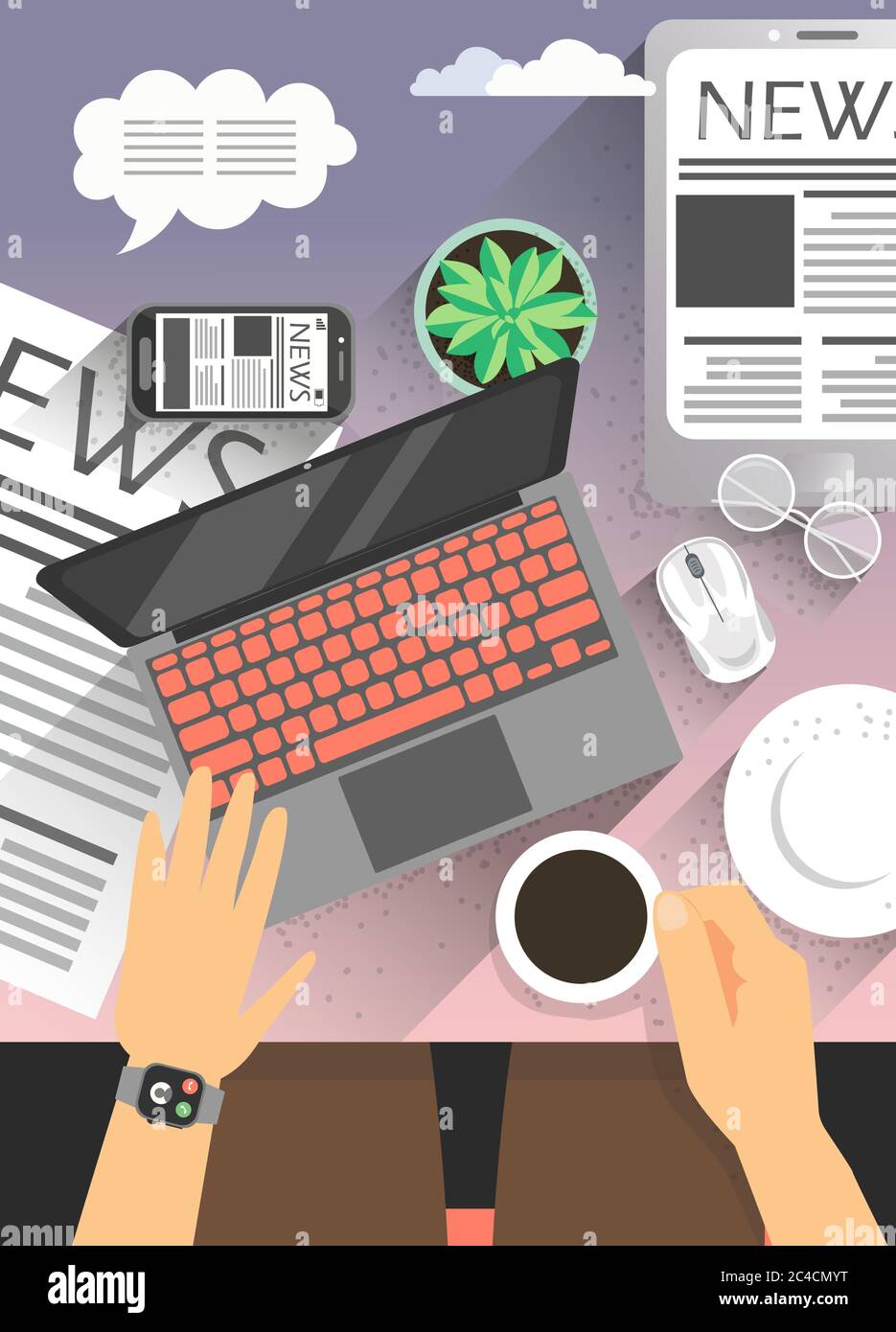 Social overview Stock Vector Images - Alamy