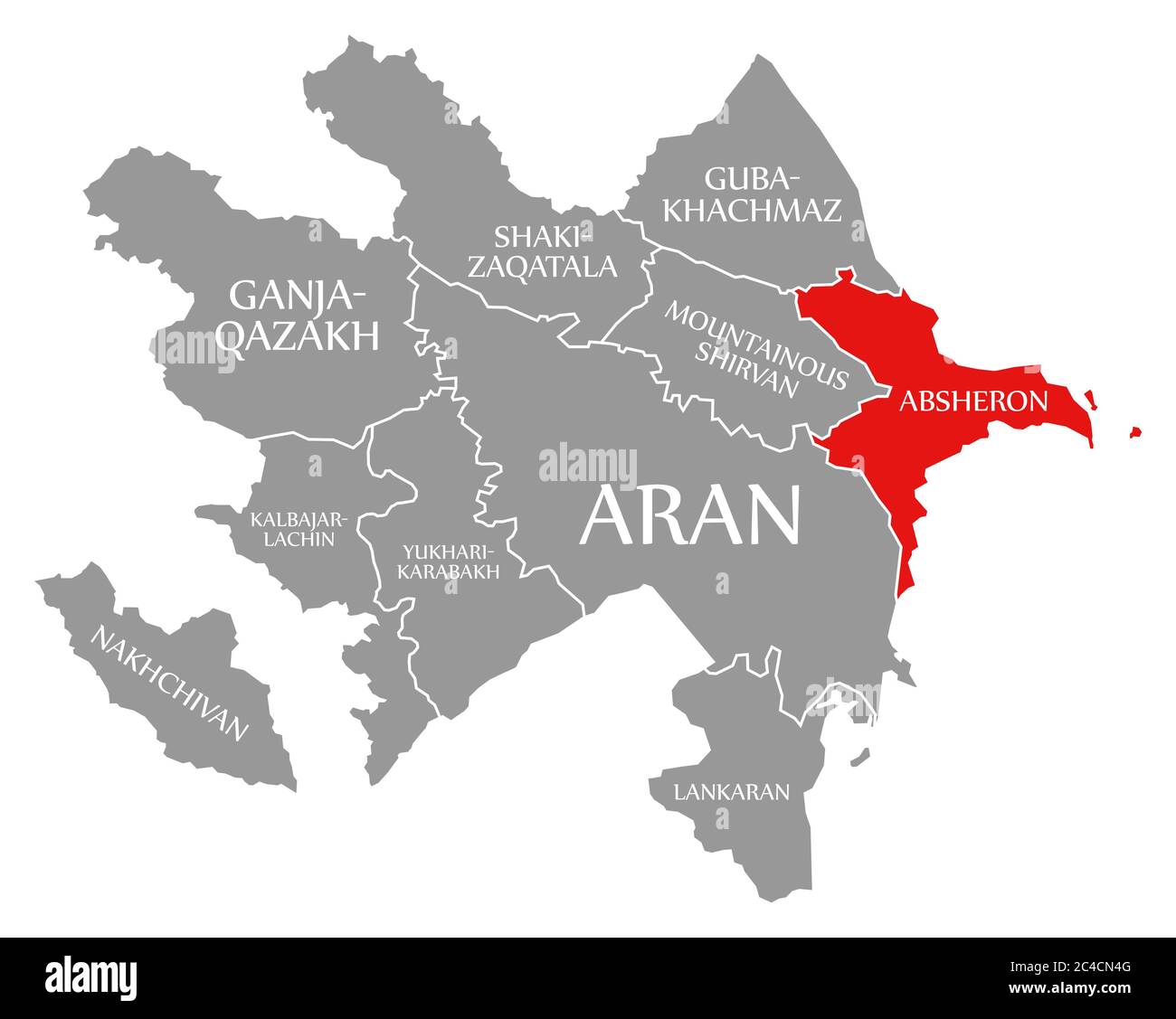 Absheron azerbaijan map grey hi-res stock photography and images - Alamy
