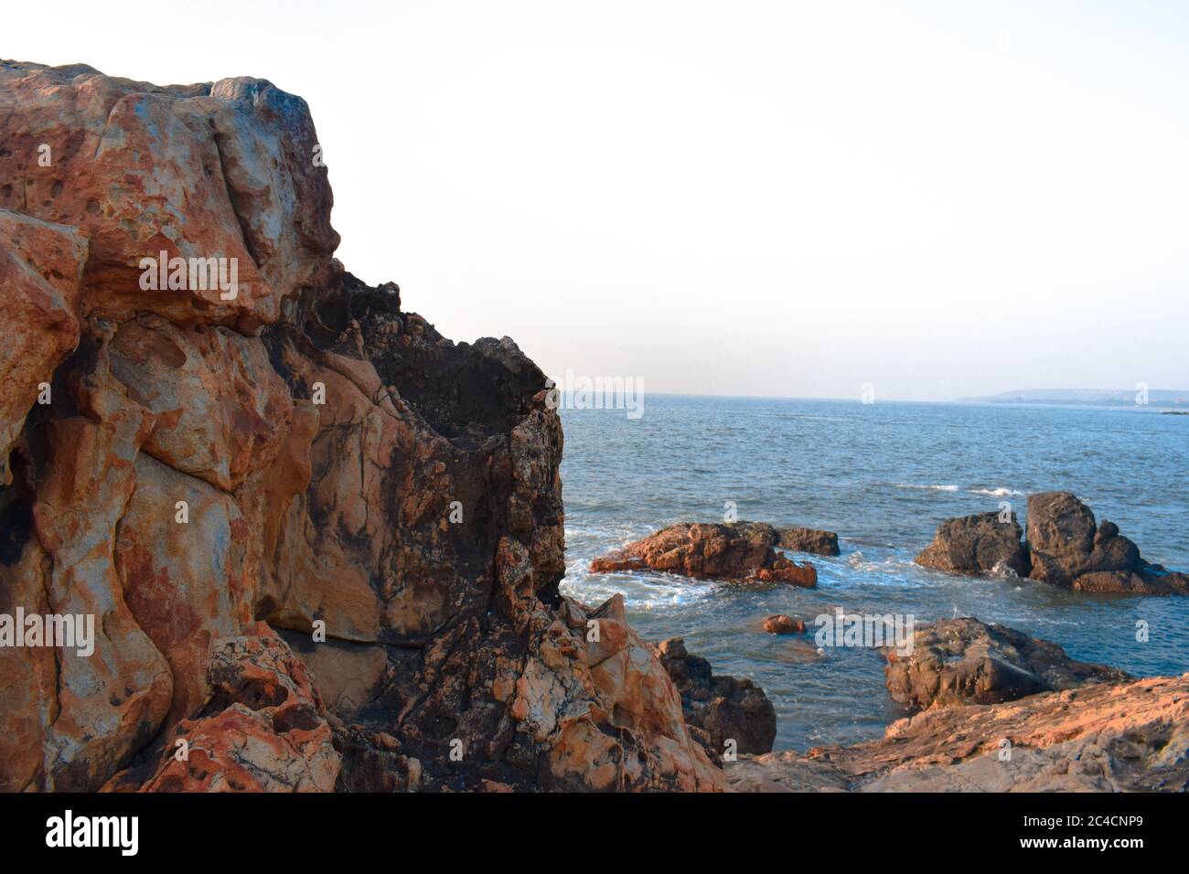 ocean side stone texture for background Stock Photo - Alamy