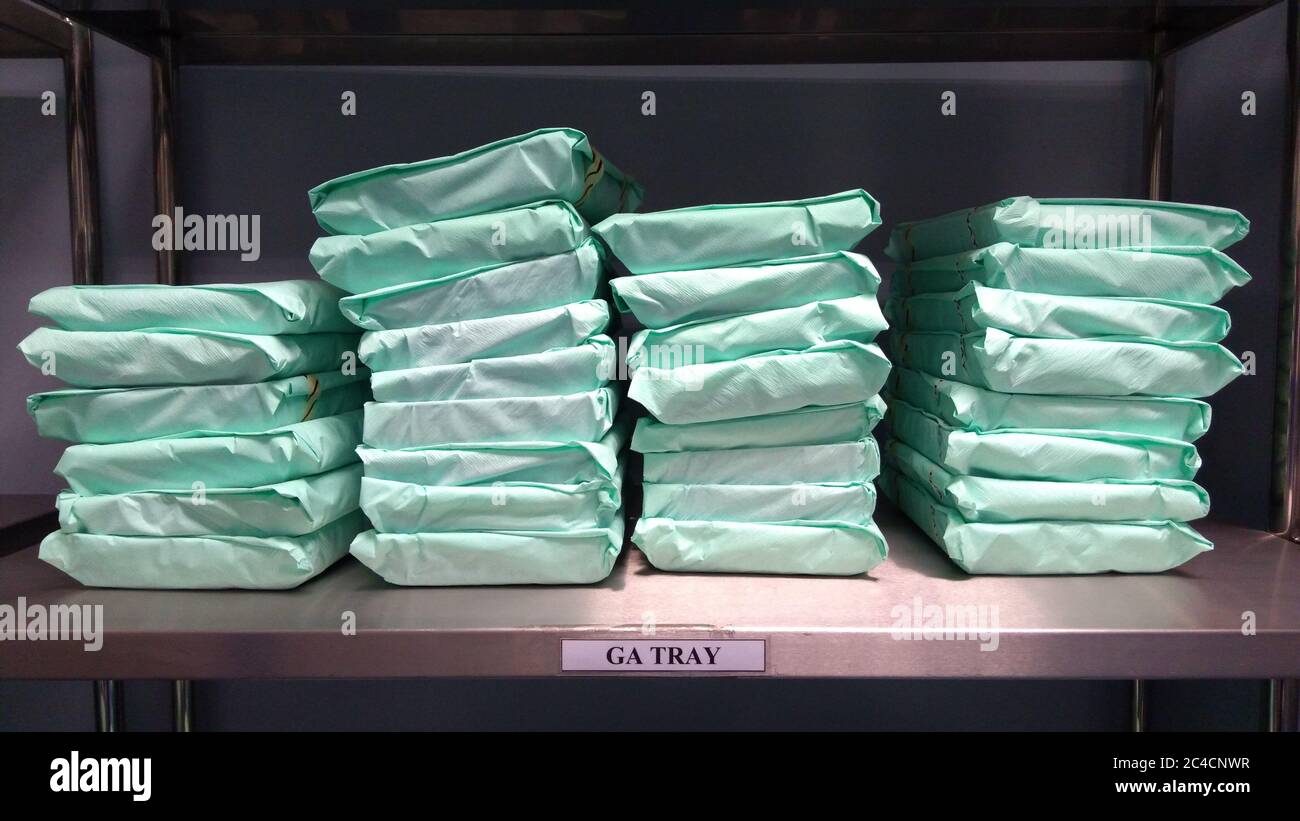 Wrapped Sterile Sets. Wrapped Sterile Instruments Stock Photo - Alamy