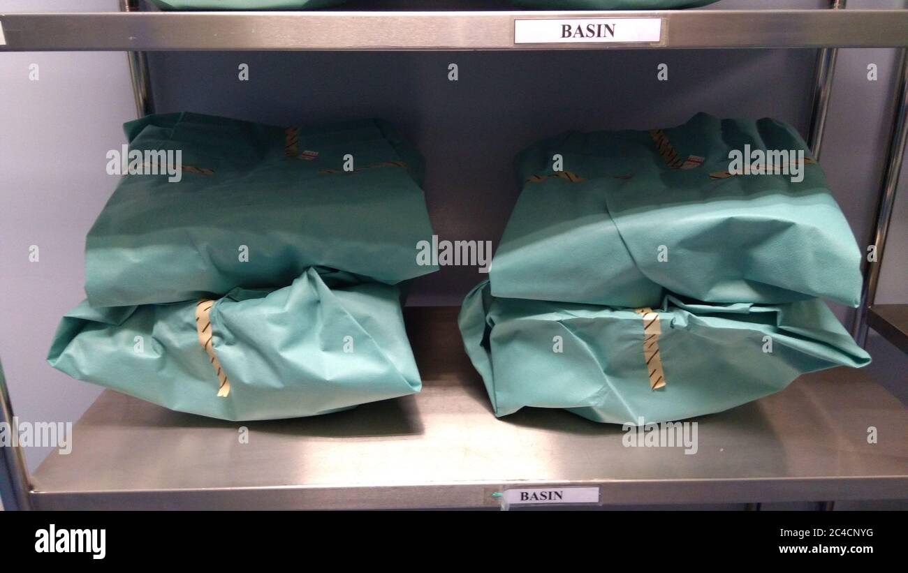 Wrapped Sterile Sets. Wrapped Sterile Instruments Stock Photo - Alamy