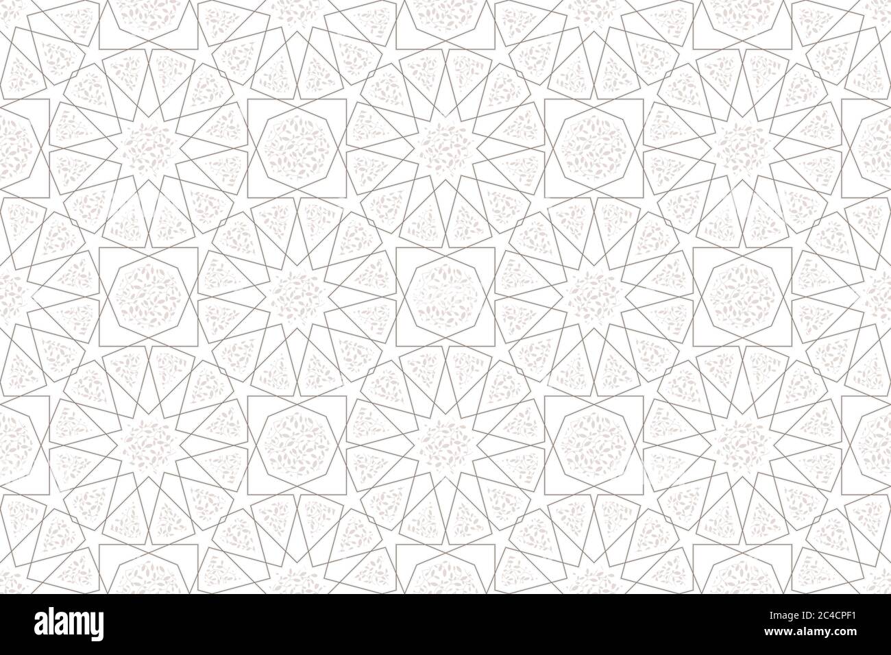 Classic Islamic seamless beige pattern vector traditional line texture ...