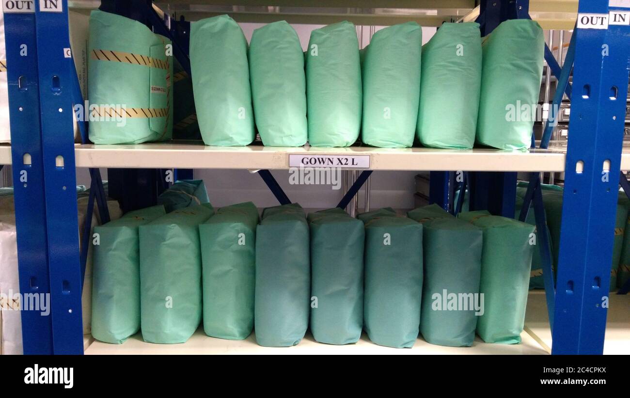 Wrapped Sterile Sets. Wrapped Sterile Instruments Stock Photo - Alamy