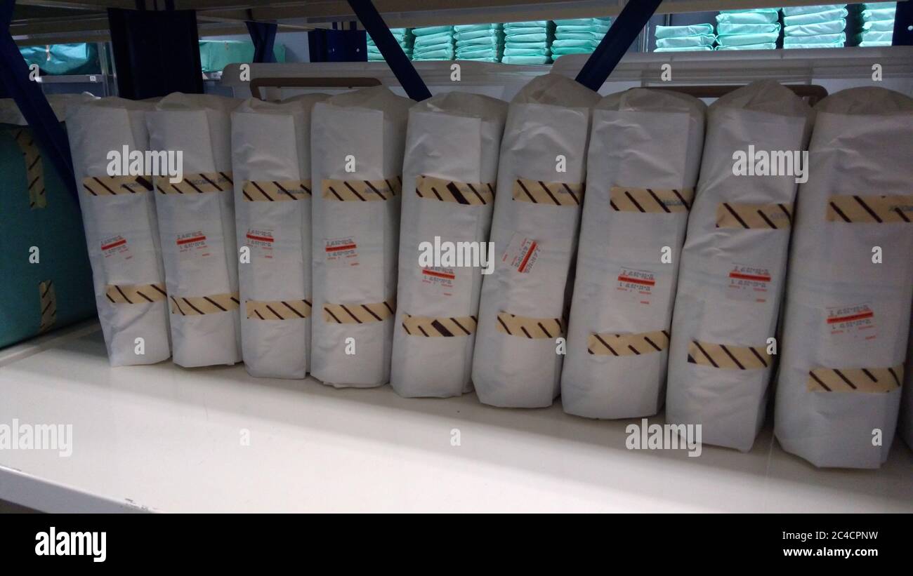 Wrapped Sterile Sets. Wrapped Sterile Instruments Stock Photo - Alamy