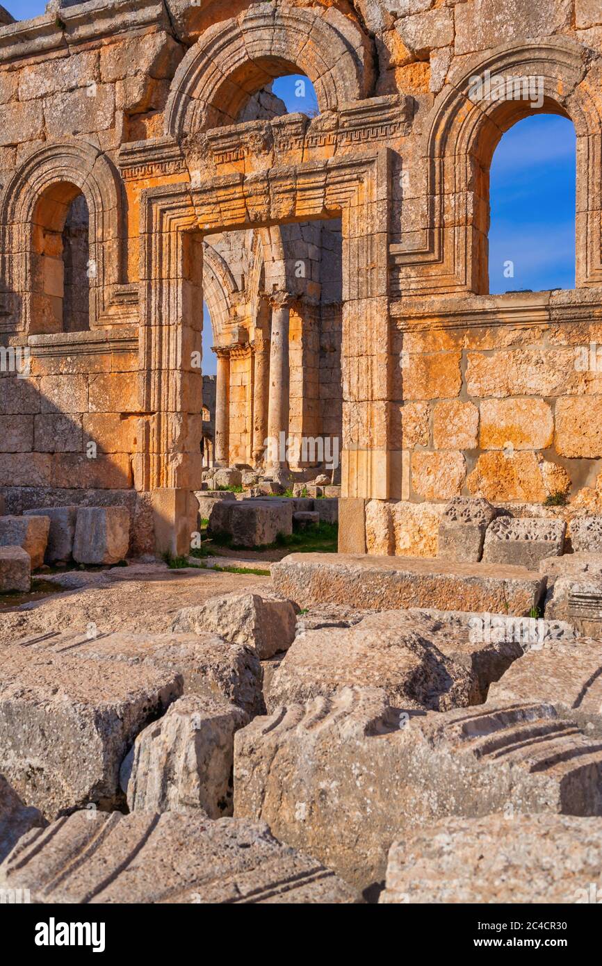 Byzantine church of St. Simeon Stylites, 475, Qallat Semaan, Syria ...