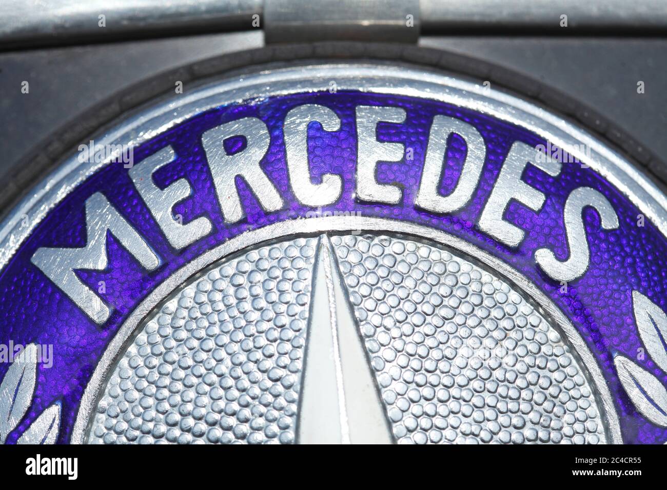 Mercedes Benz logo on a Mercedes star, Mercedes-Benz, vintage car ...
