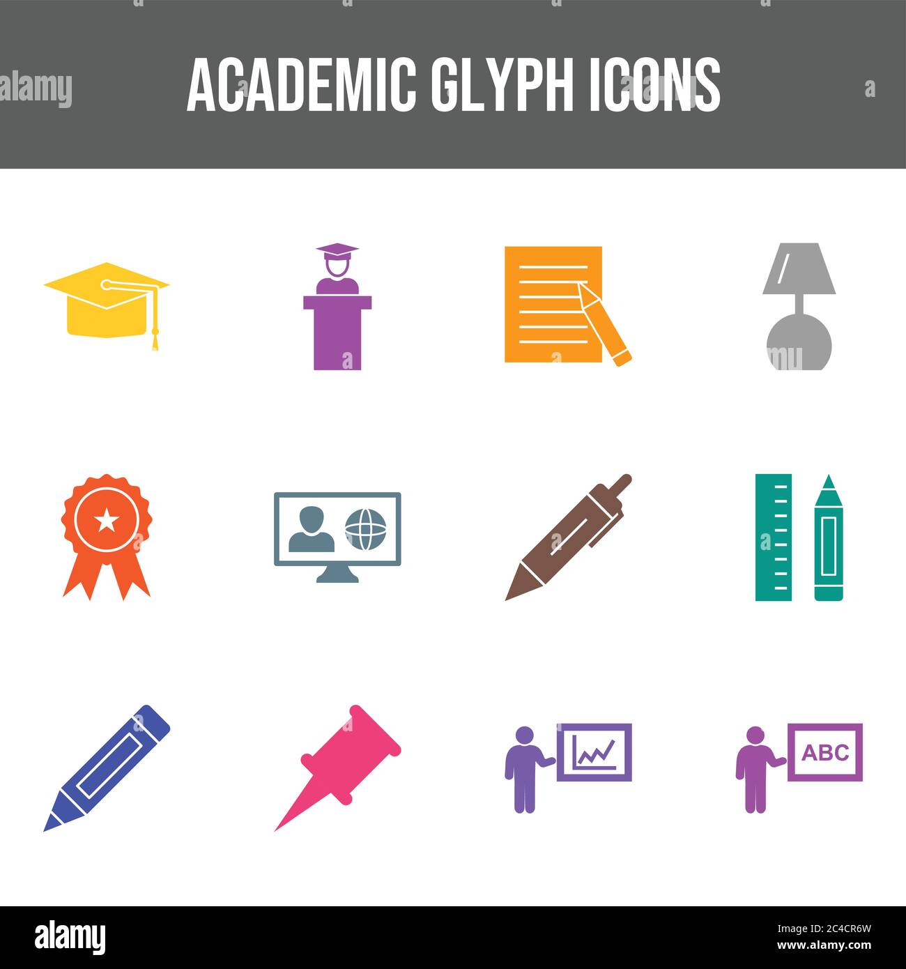 Beautiful Academic vector icon set Stock Vector Image & Art - Alamy