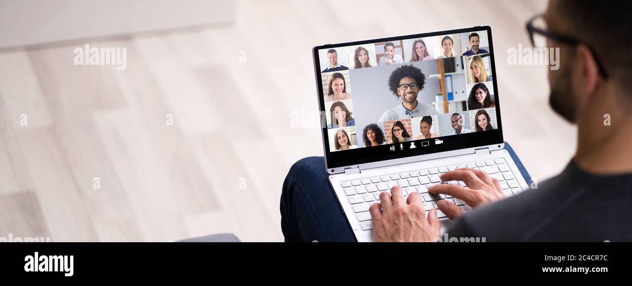 At home conference hi-res stock photography and images - Alamy