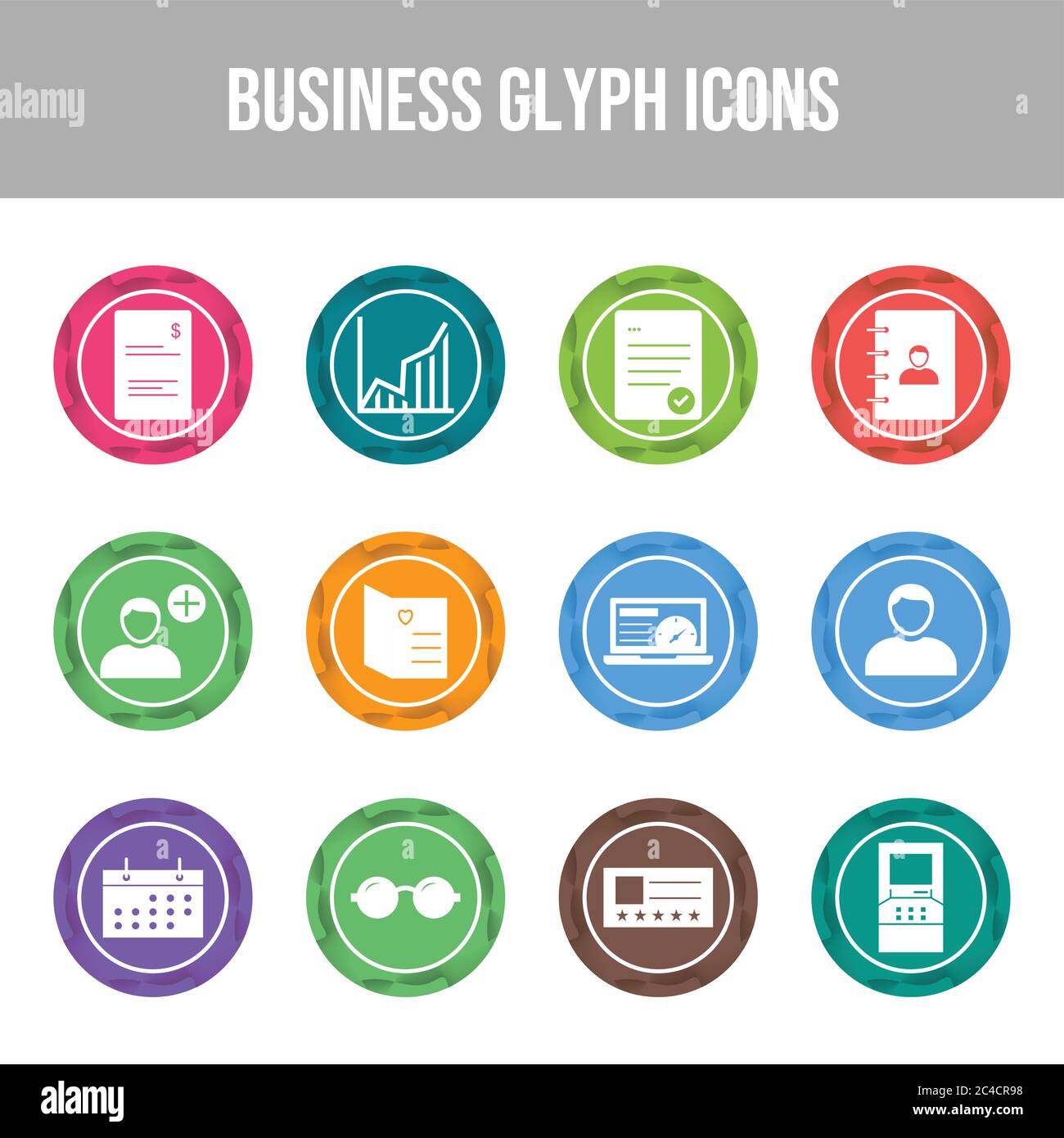 Beautiful Business vector icon set Stock Vector Image & Art - Alamy