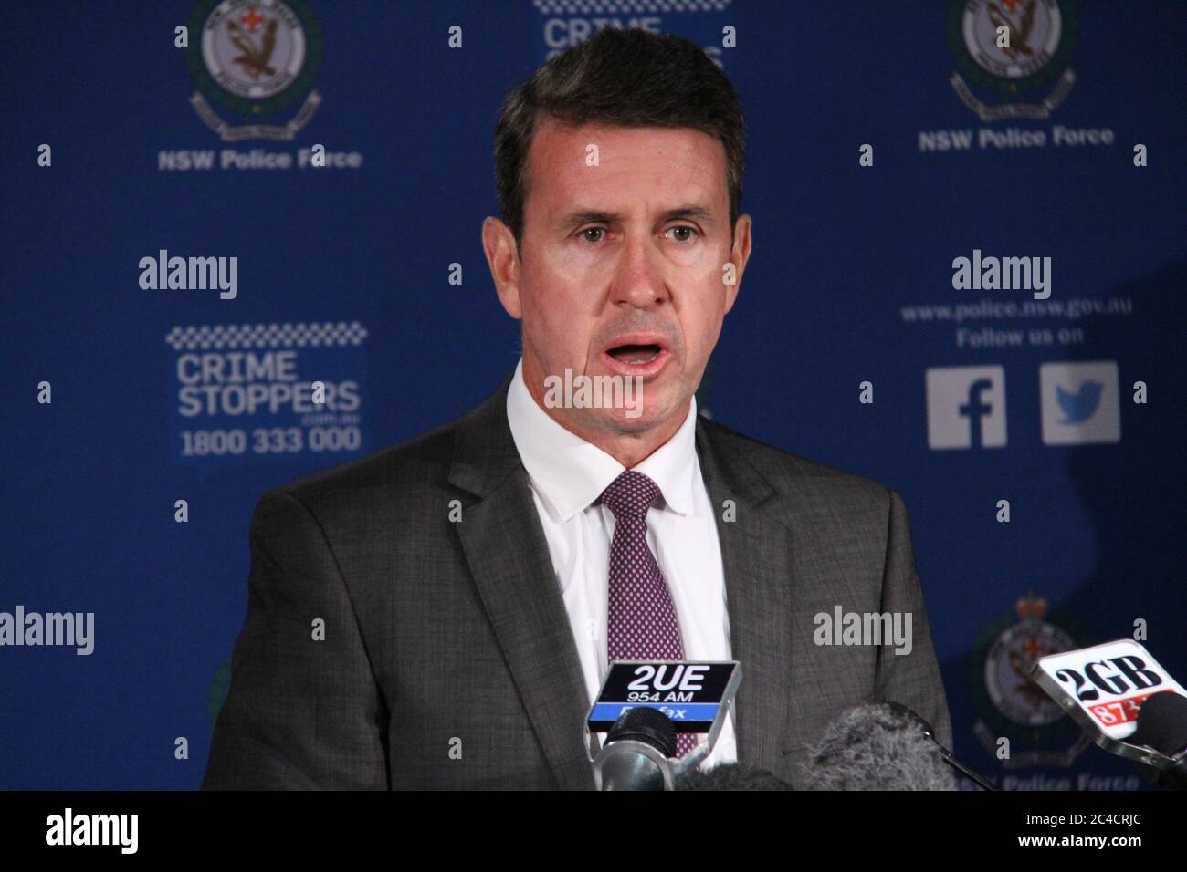 NSW Police press conference about armed robbery prevention at clubs and ...
