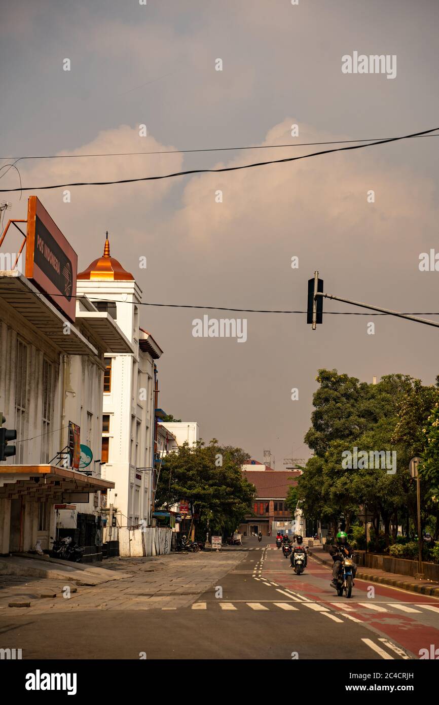 JAKARTA-MARCH 27, 2020: Relatively empty streets in Jakarta during the ...