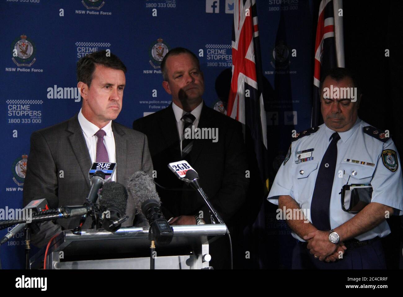 NSW Police press conference about armed robbery prevention at clubs and ...
