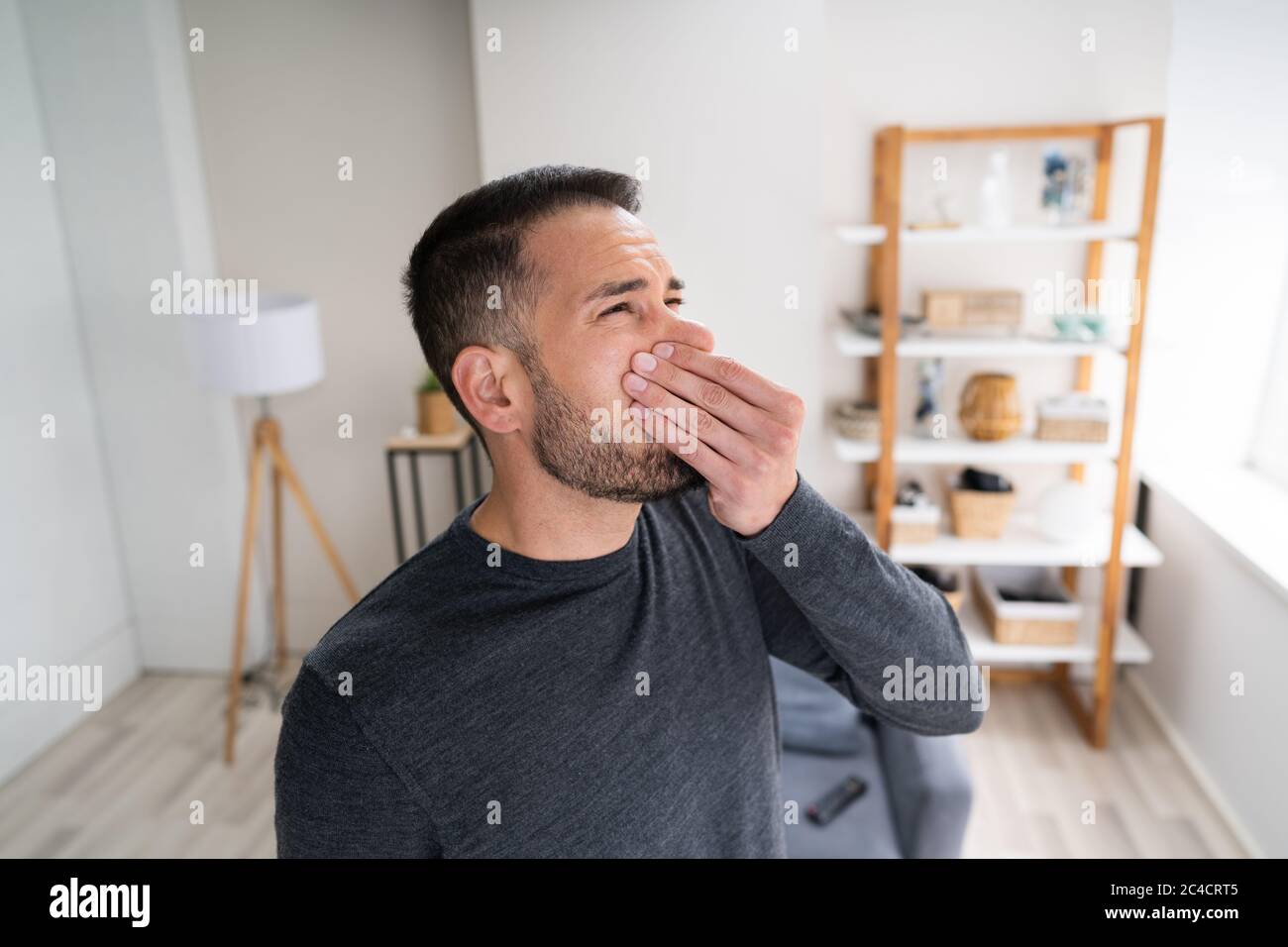 Bad Smell Or Odor From Air Conditioner In House Stock Photo - Alamy