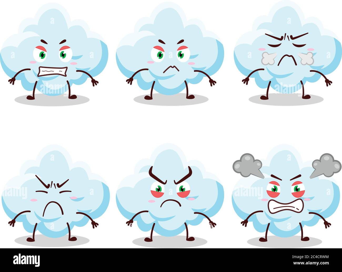 Cartoon storm cloud angry expression hi-res stock photography and ...